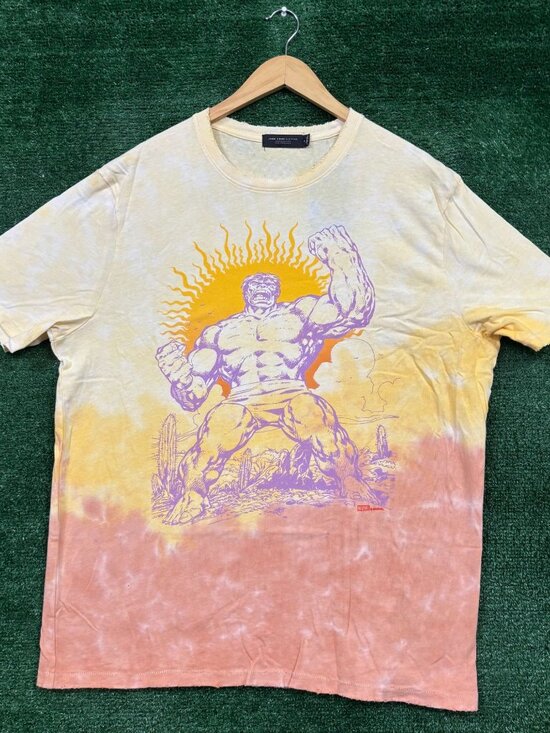 Marvel | Shirts | Marvel Comics The Incredible Hulk Tiedye Tshirt Size ...